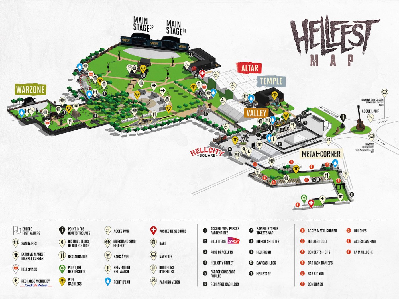 Hellfest 2022 - Mapa