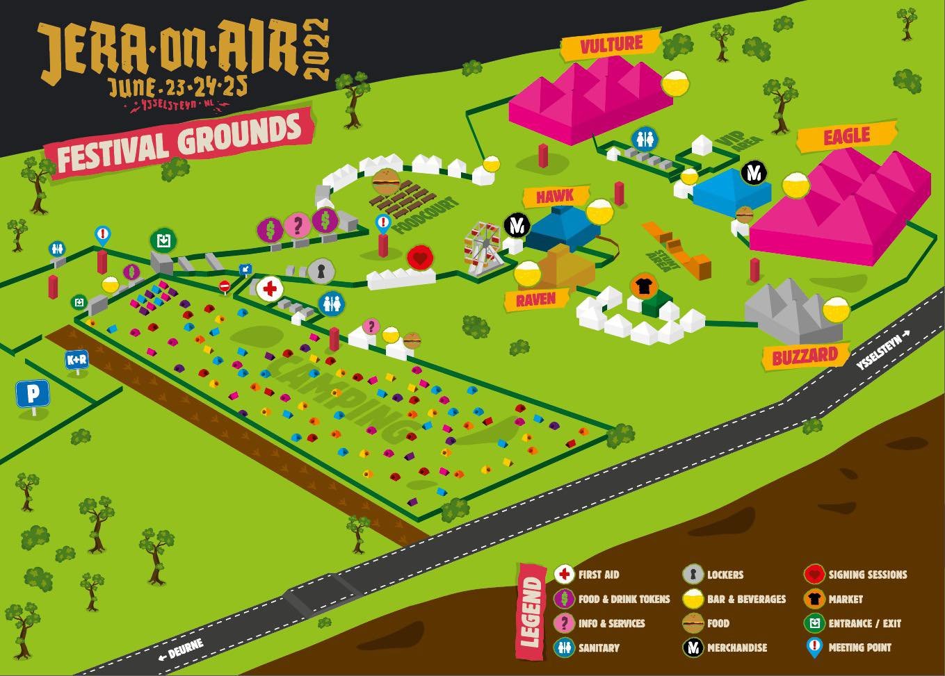 Jera On Air Festival 2022 - Map | Concerts-Metal