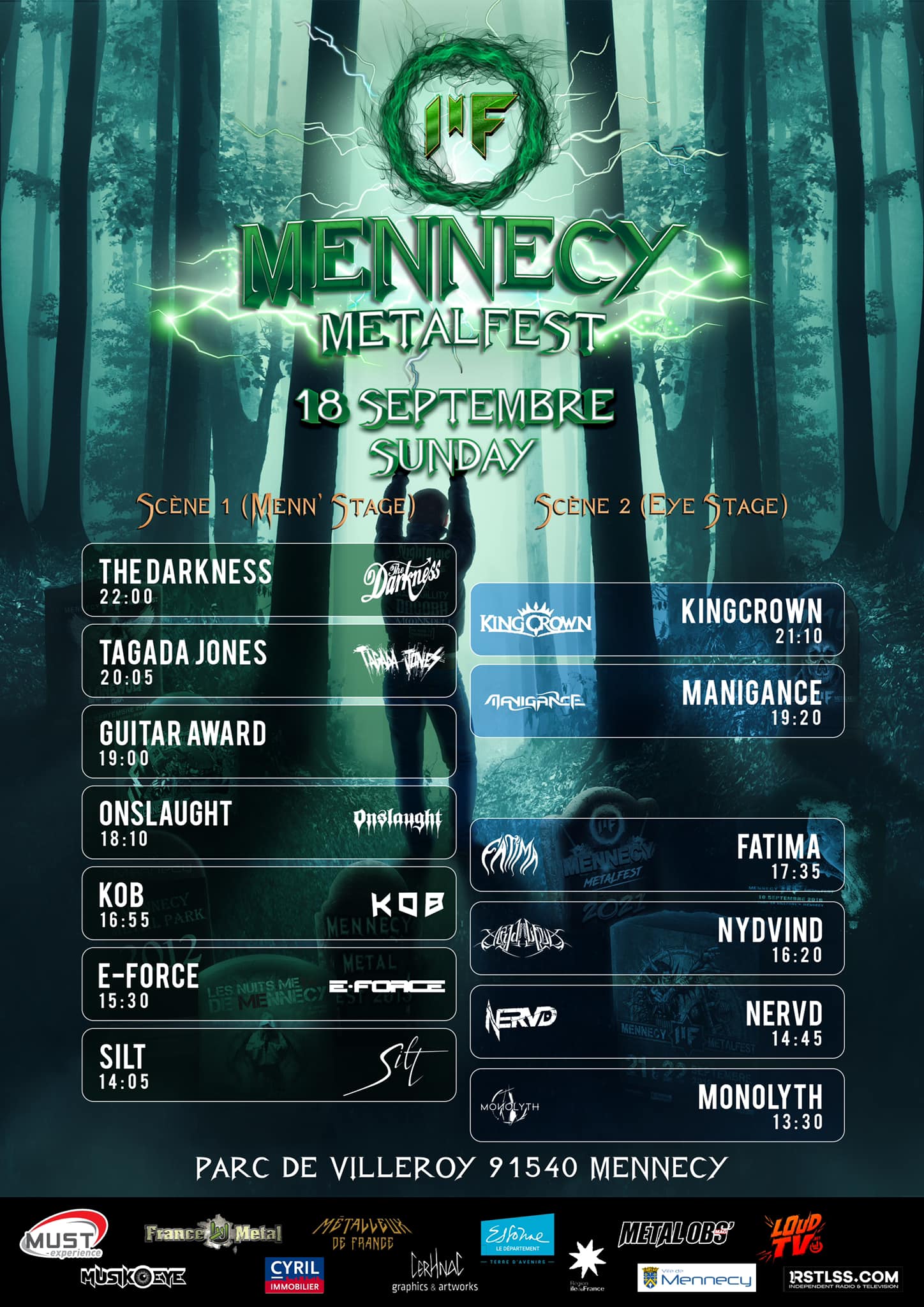 Mennecy Metal Fest 2022 - Running Order - Day 3 | Concerts-Metal