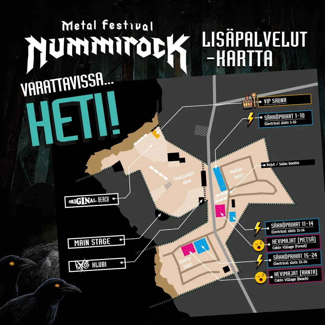 Nummirock Metal Festival 2023 - Map | Concerts-Metal
