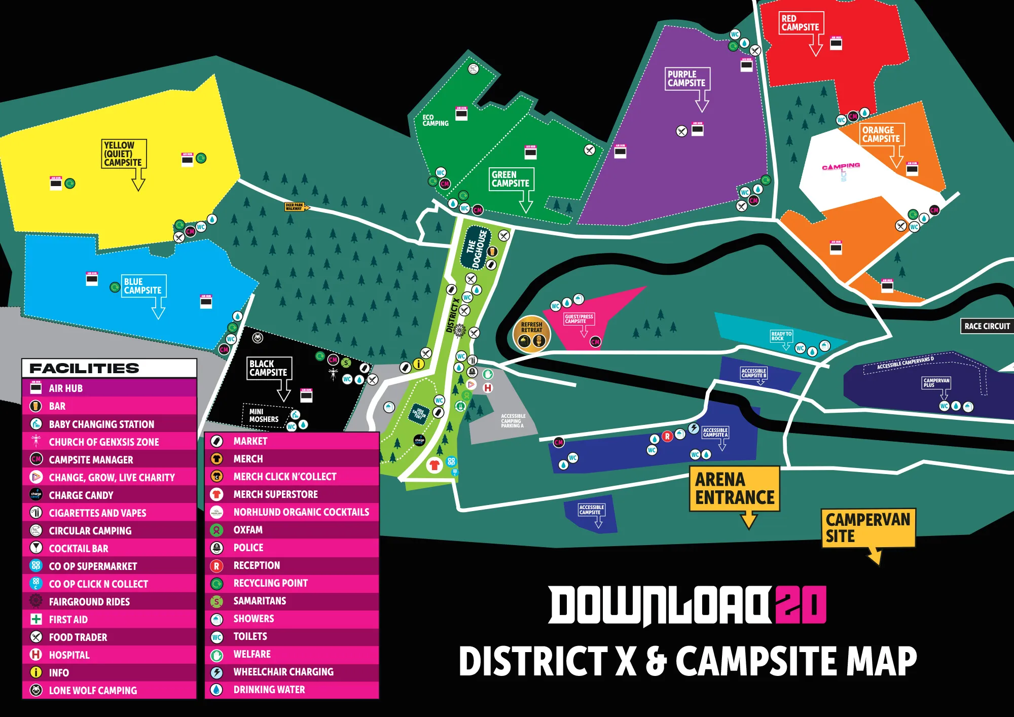 Download Festival 2023 - Campsite Map | Concerts-Metal
