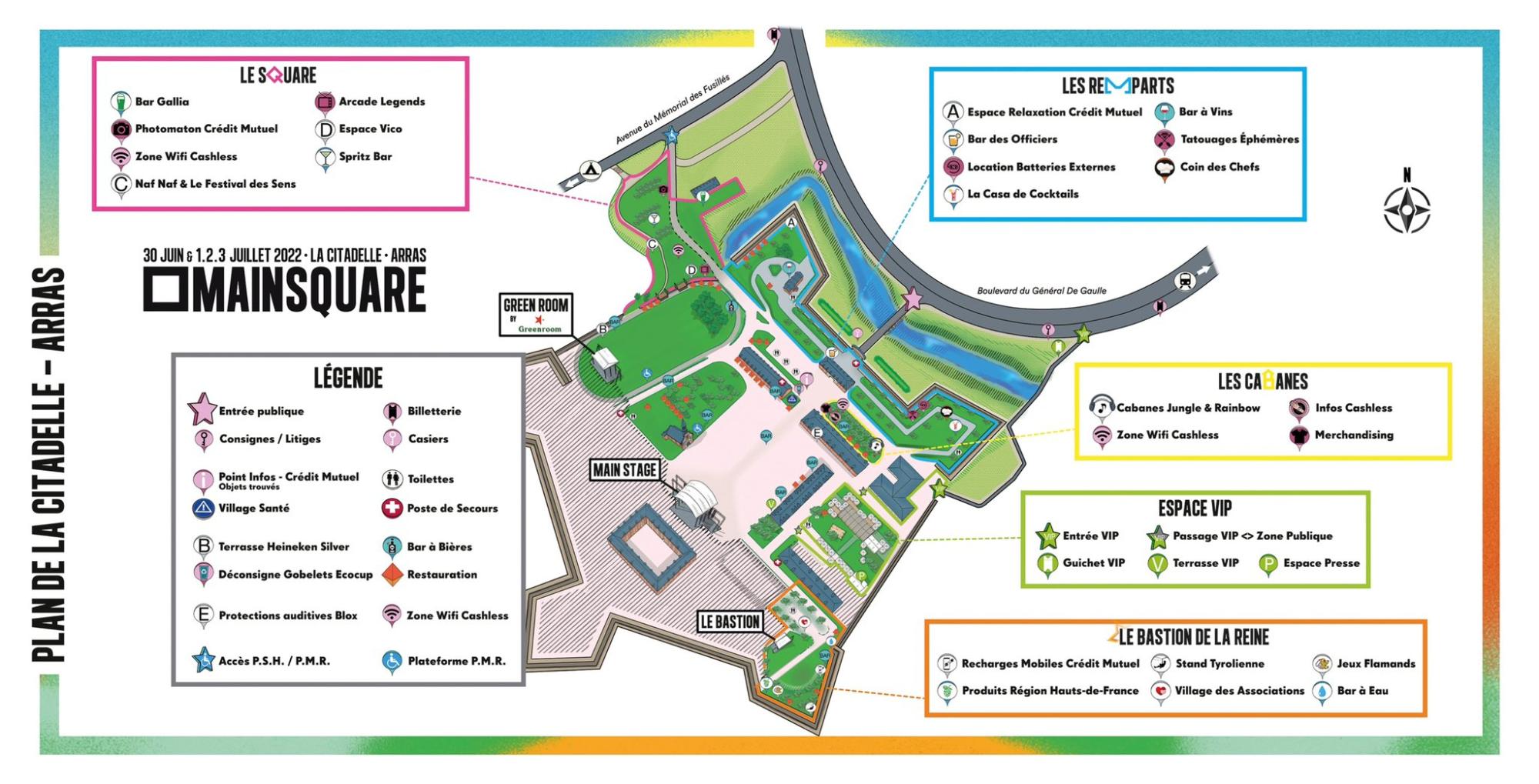 Main Square Festival 2022 - Mapa
