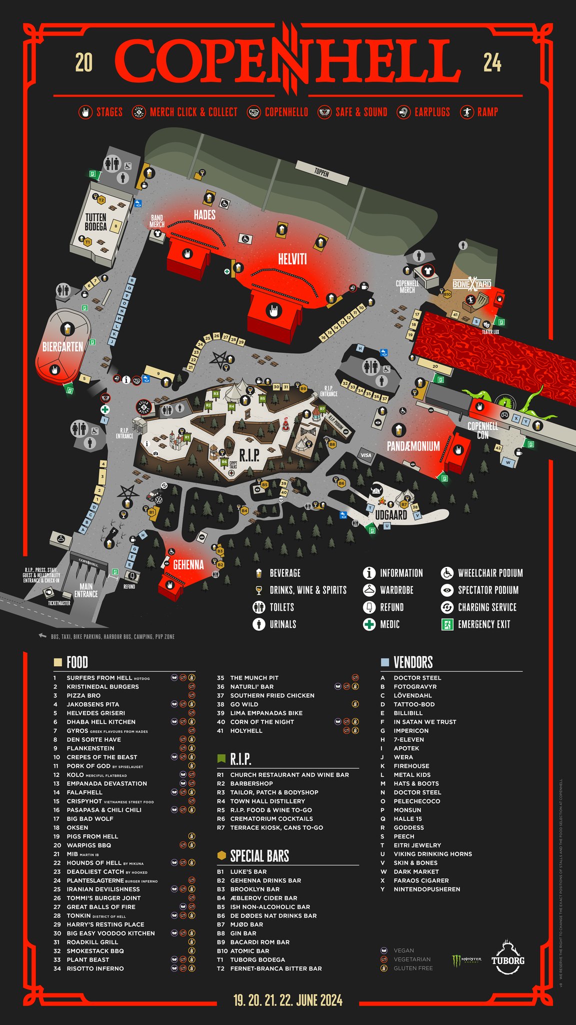 Copenhell 2024 - Mapa