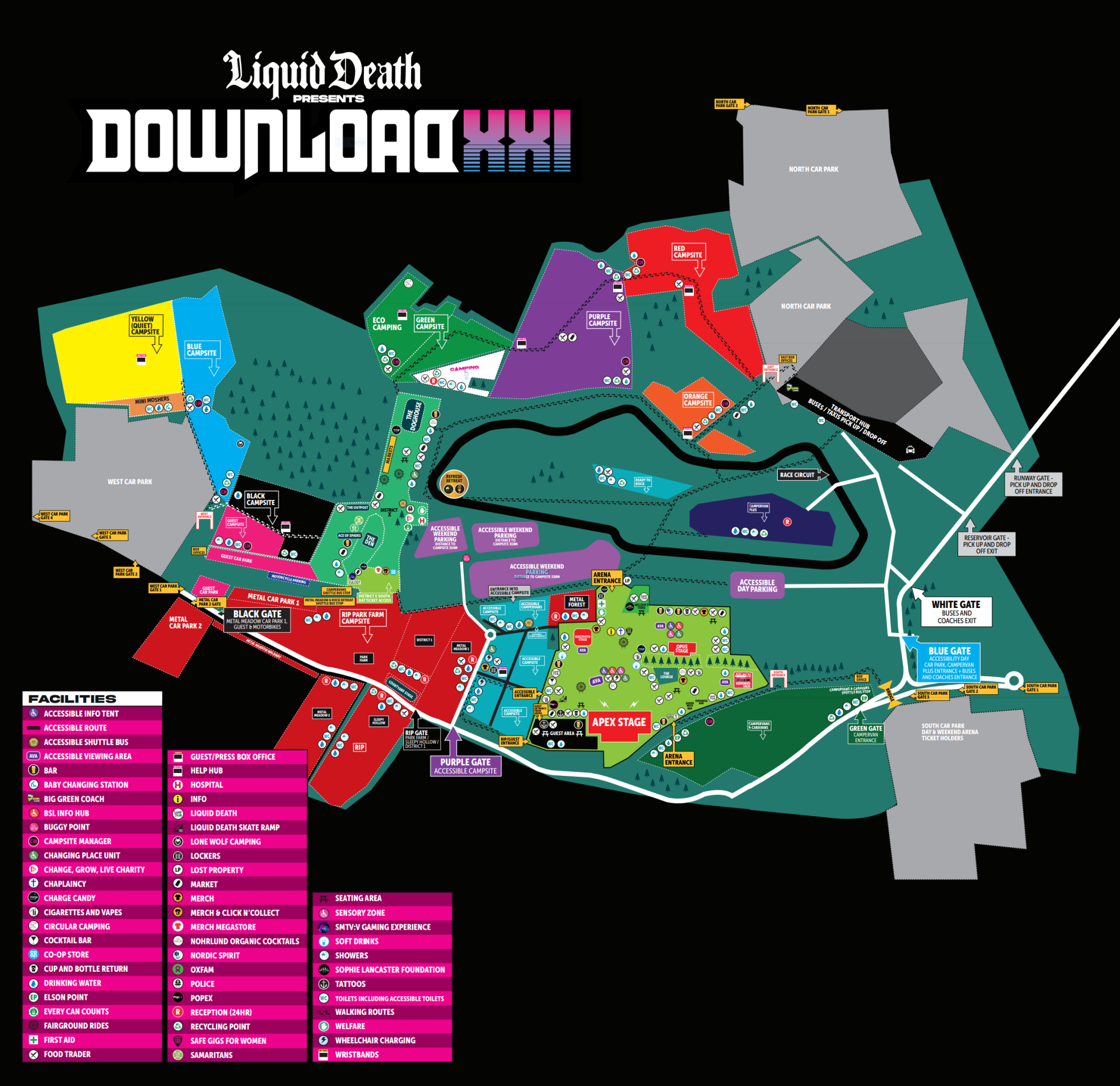 Download Festival 2024 - Mapa