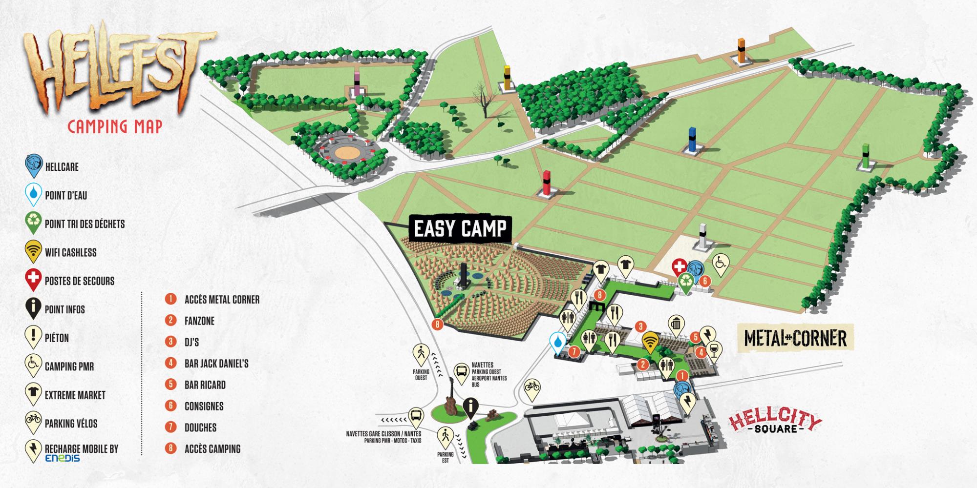 Hellfest 2024 - Mapa