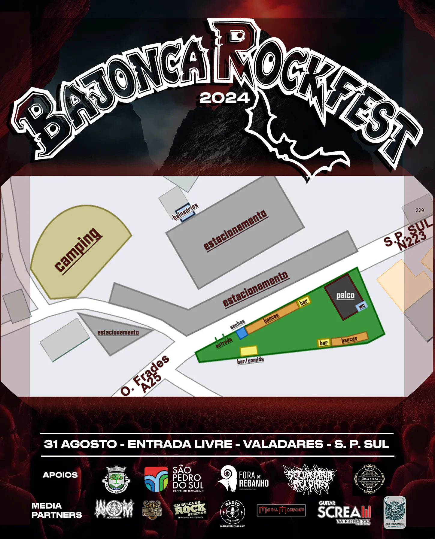 Bajonca Rock Fest 2024 - Map | Concerts-Metal