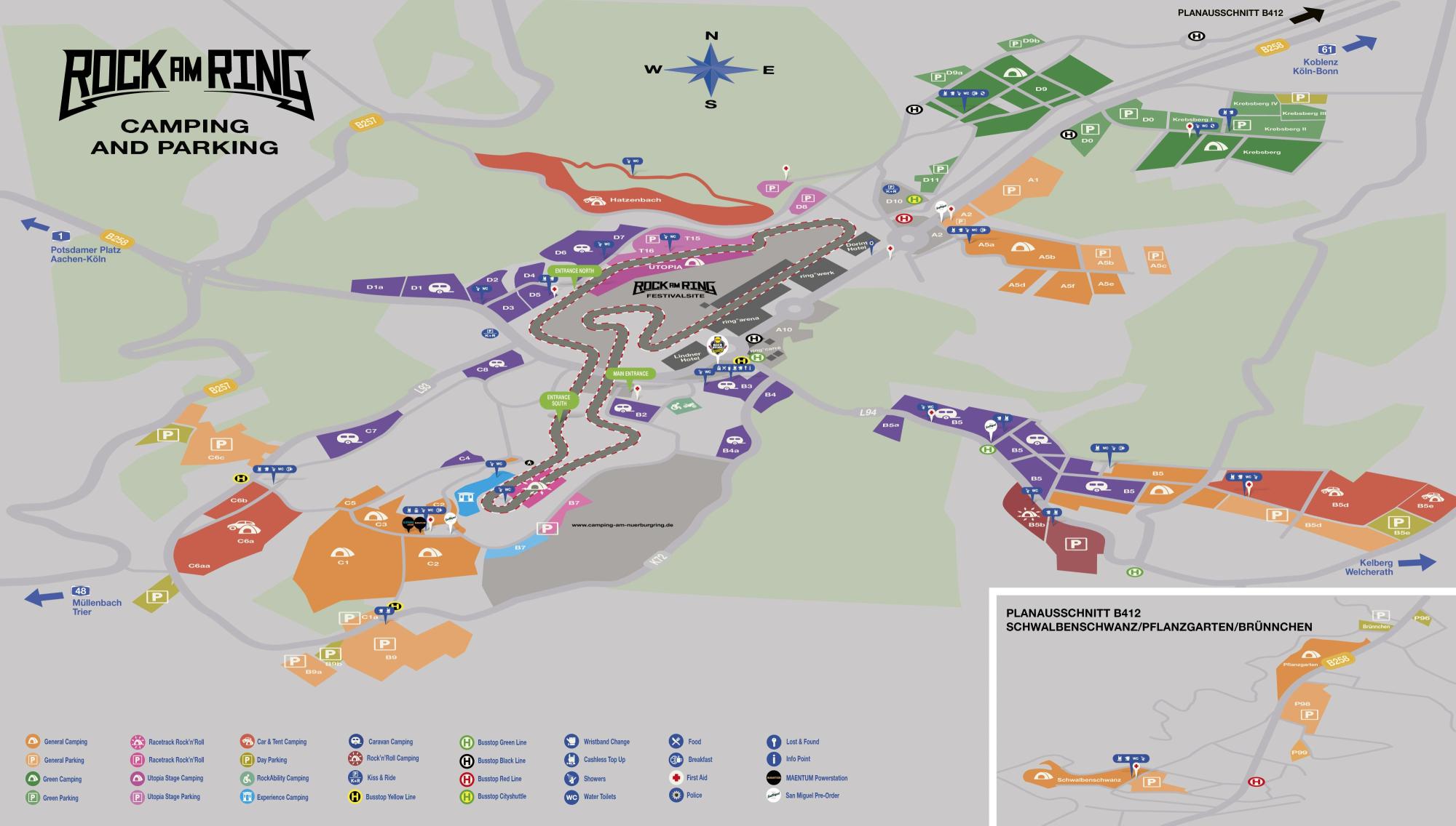 Rock am Ring 2025 - Mapa