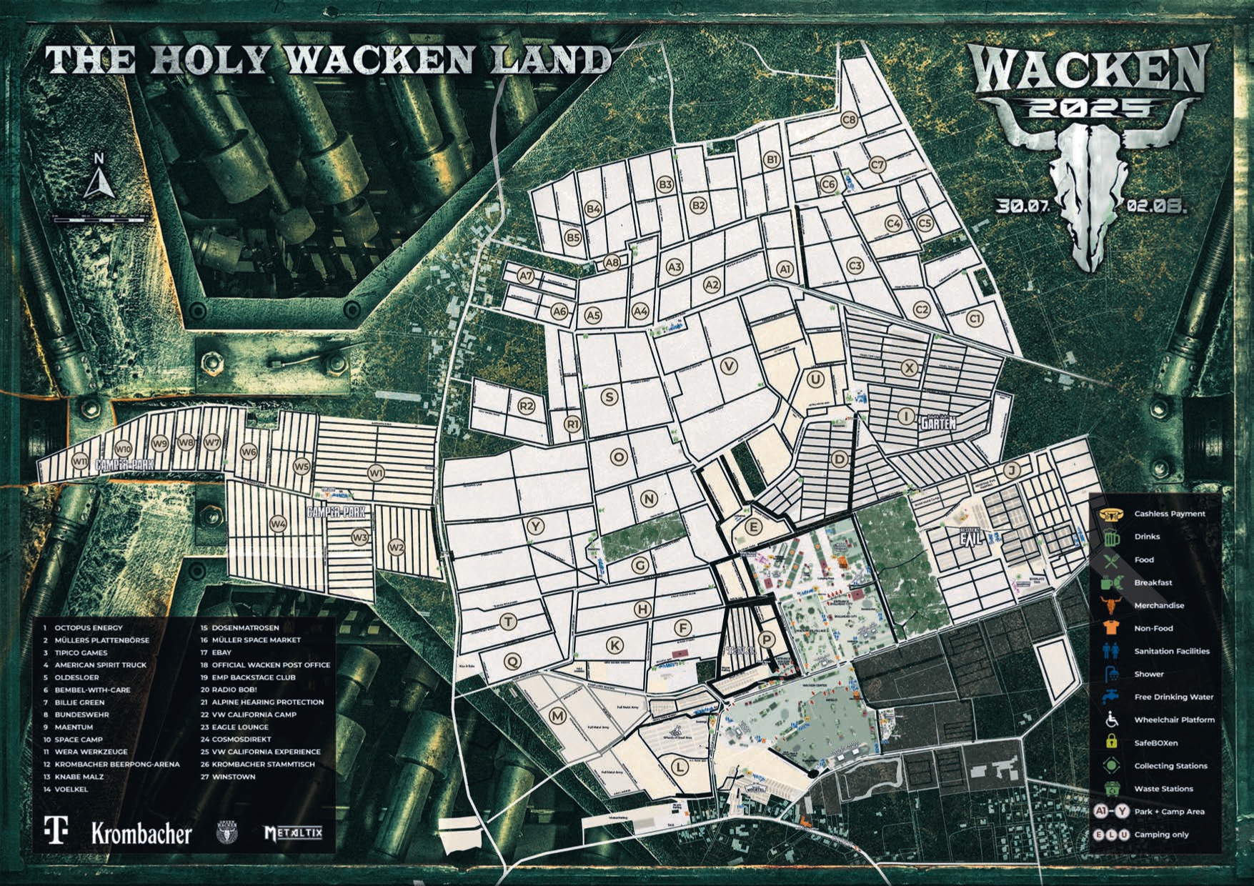 Wacken Open Air 2025 - Mapa