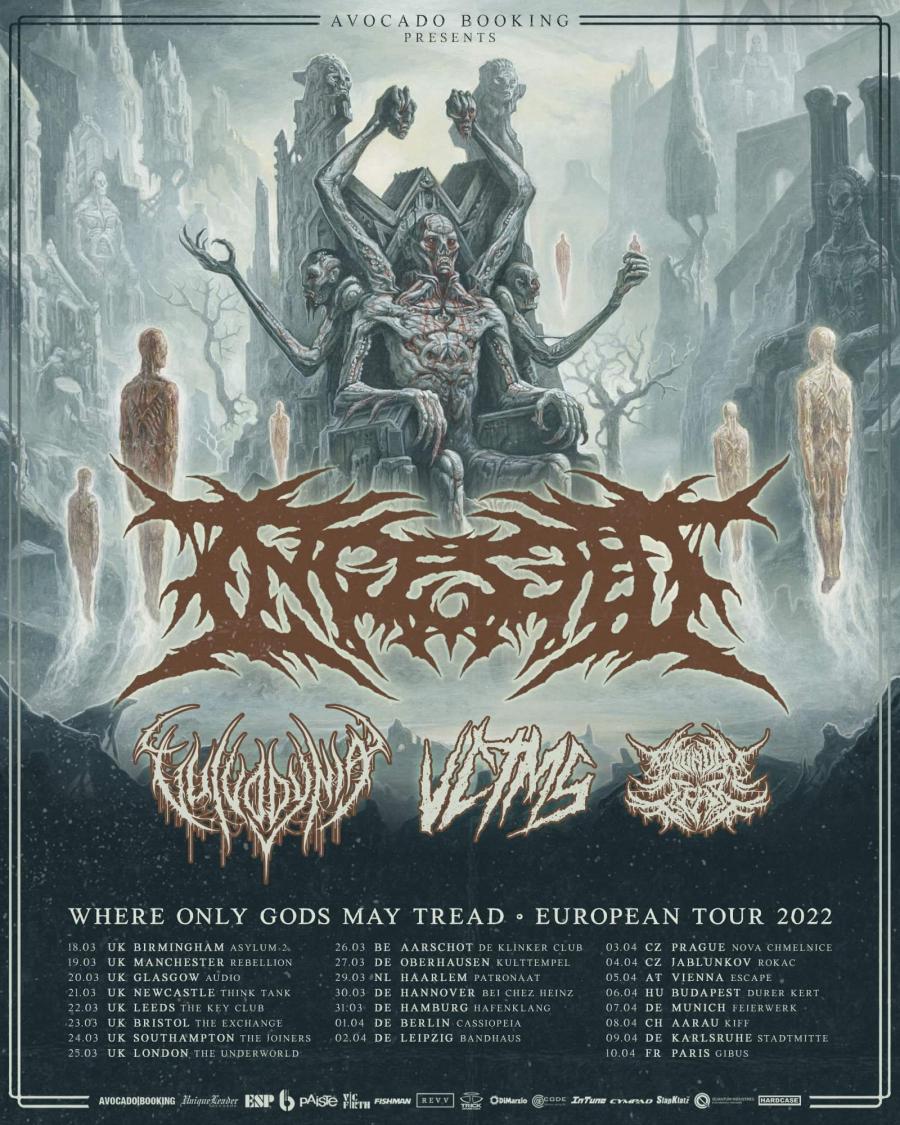 Concierto Ingested - 05/04/2022 - Wien - Escape - Austria