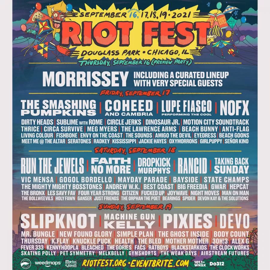 Riot Fest 2021 - 16/09/2021 (4 días) - Chicago - Estados Unidos