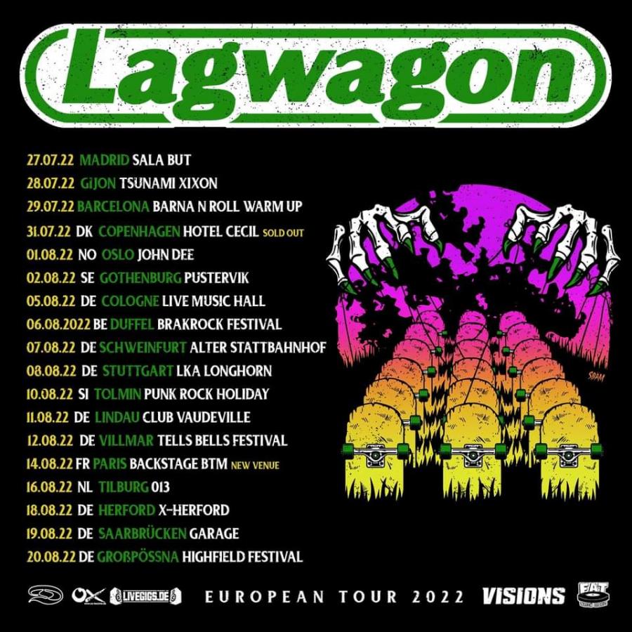 Concierto Lagwagon - 02/08/2022 - Gothenburg - Pustervik - Suecia