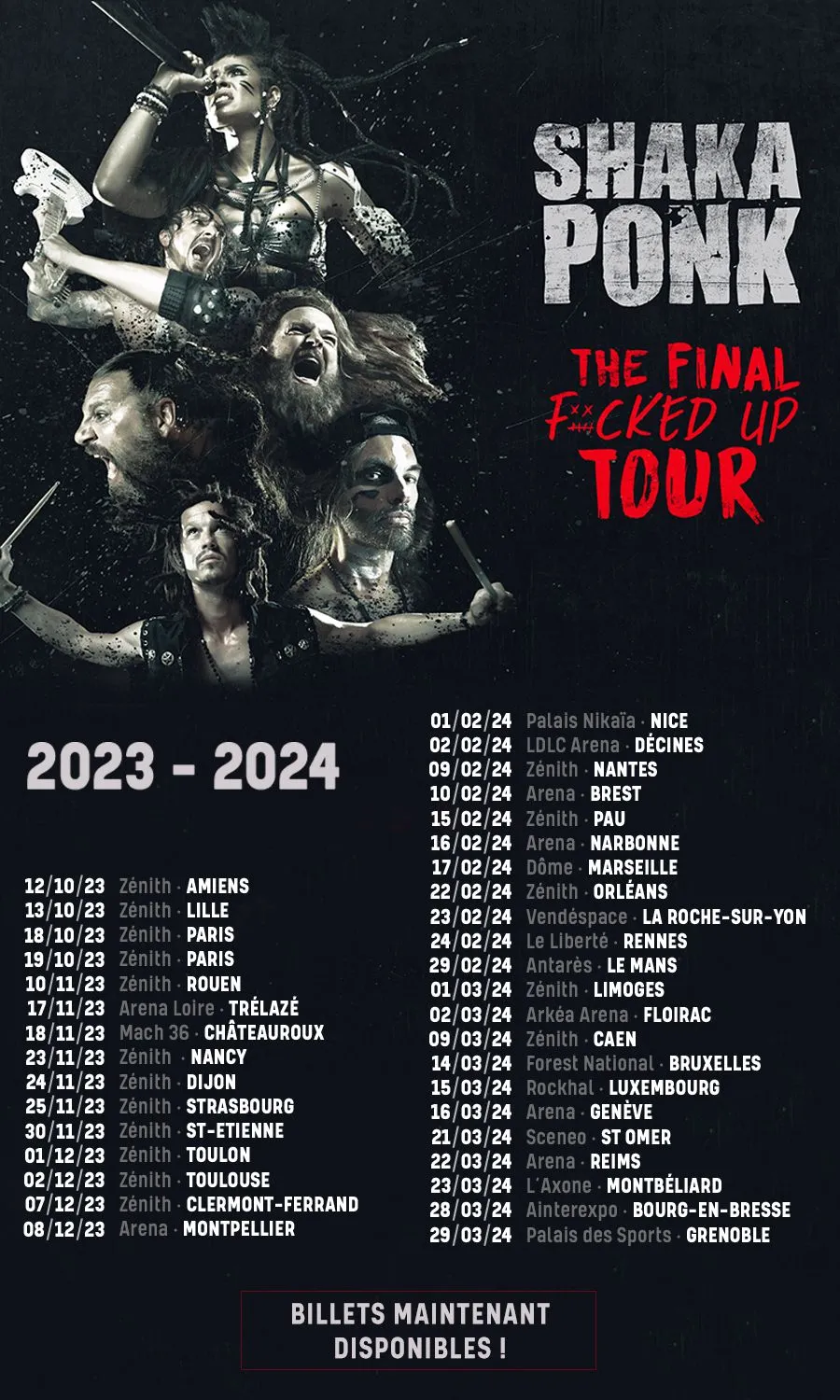Concierto Shaka Ponk - 09/03/2024 - Caen - Zénith de Caen - Francia