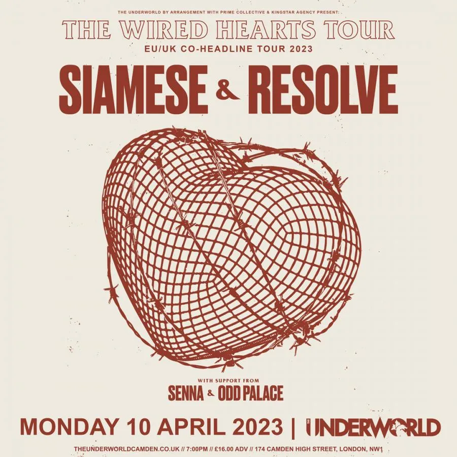 Concierto Siamese + Resolve - 10/04/2023 - London - The Underworld ...