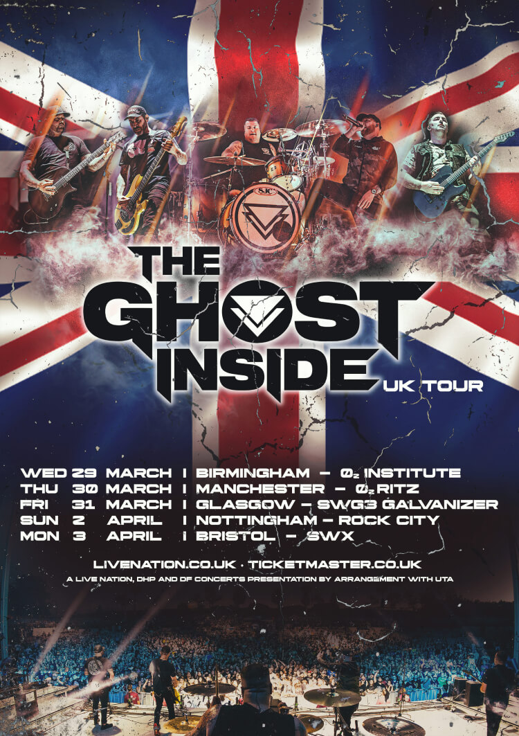 Concierto The Ghost Inside - 29/03/2023 - Birmingham - O2 Institute ...