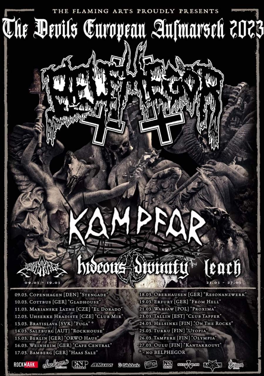 Concierto Belphegor - 25/03/2023 - Turku - Utopia - Finlandia