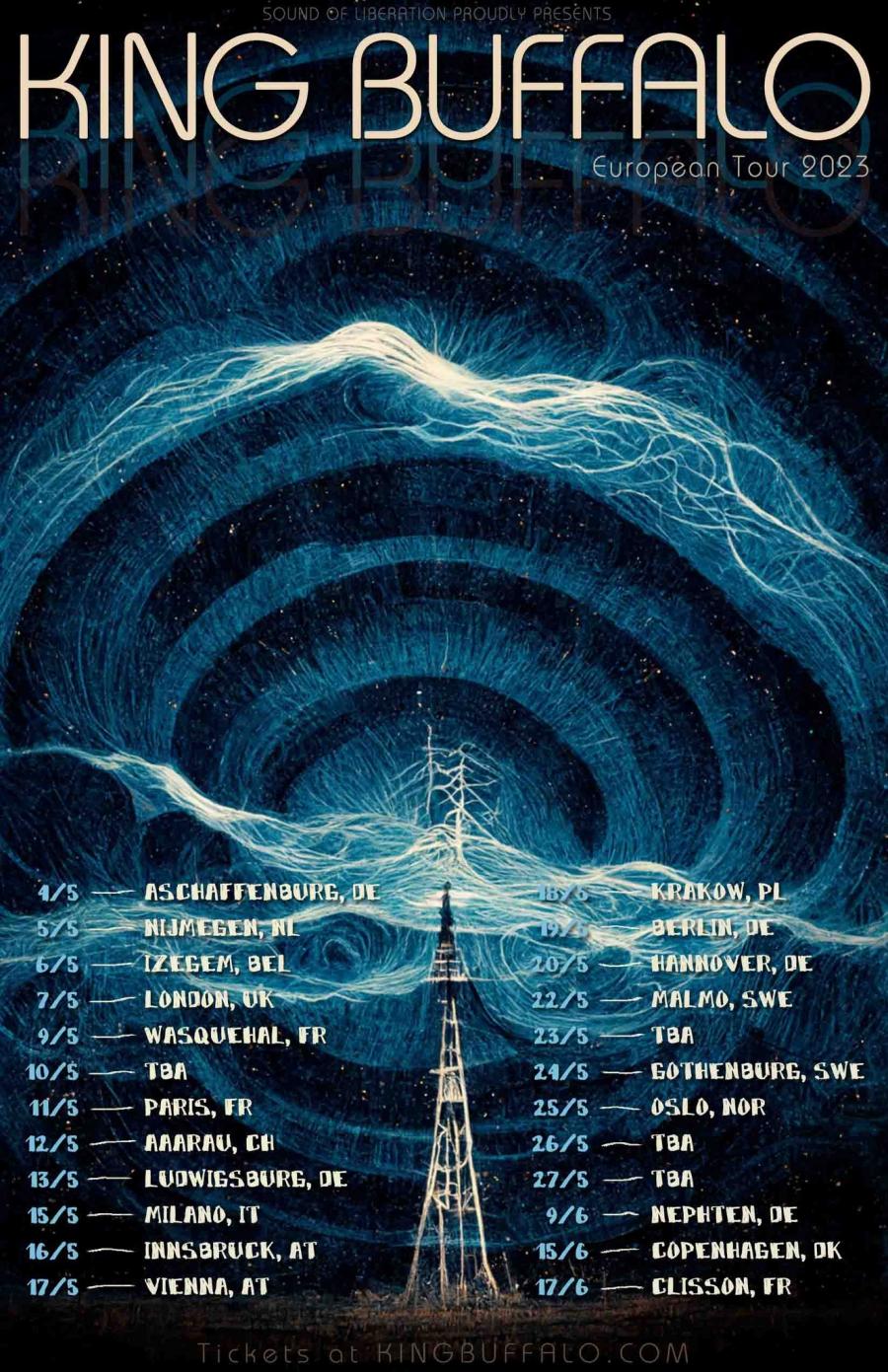 Concierto King Buffalo - 04/05/2023 - Aschaffenburg - Colos-Saal - Alemania