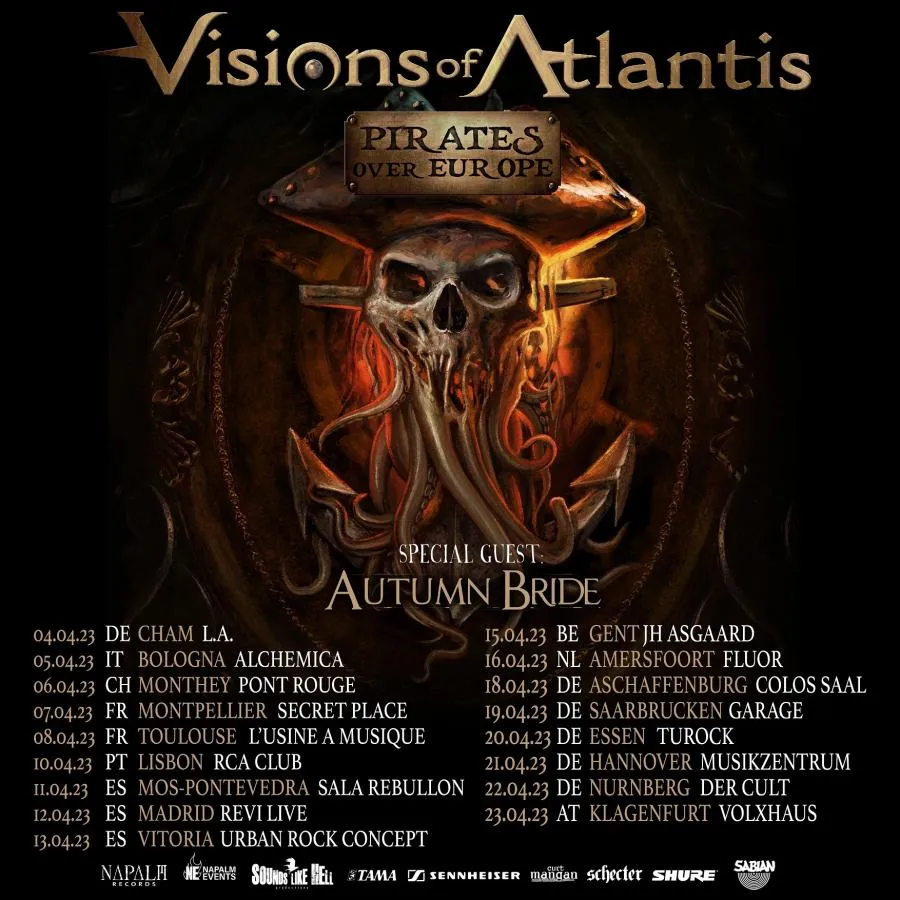 Visions Of Atlantis - Tour 2023 - 10/04/2023 - Lisboa - RCA Club - Portugal