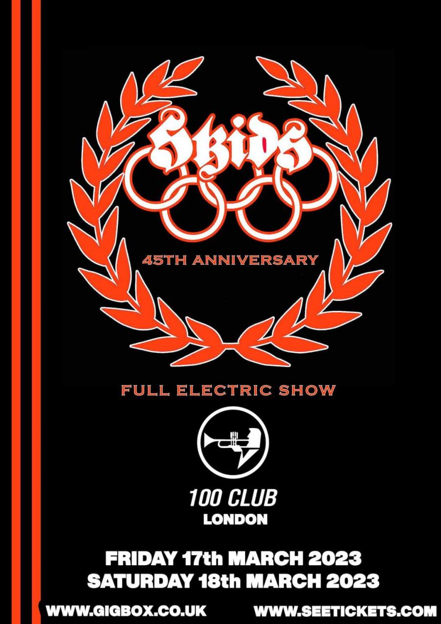 Concierto Skids - 18/03/2023 - London - 100 Club - Reino Unido