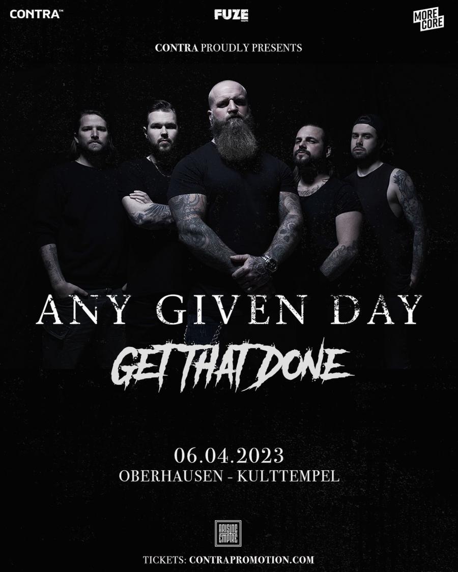 Concierto Any Given Day - 06/04/2023 - Oberhausen - Kulttempel - Alemania