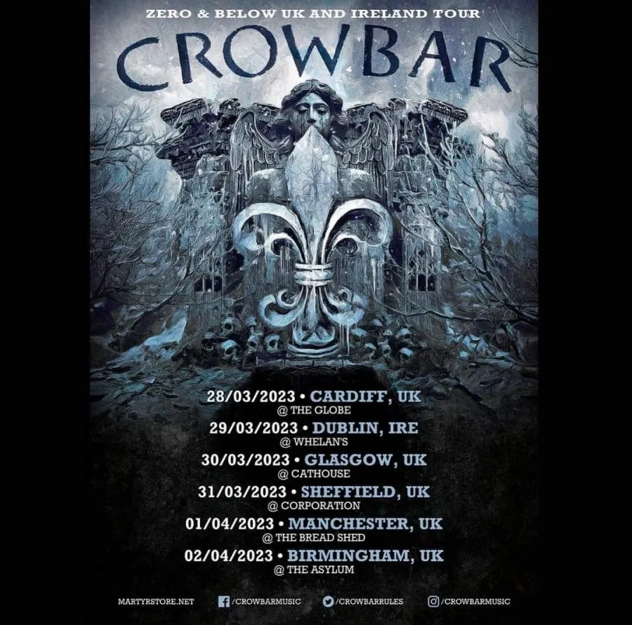 Concierto Crowbar - 02/04/2023 - Birmingham - Asylum - Reino Unido