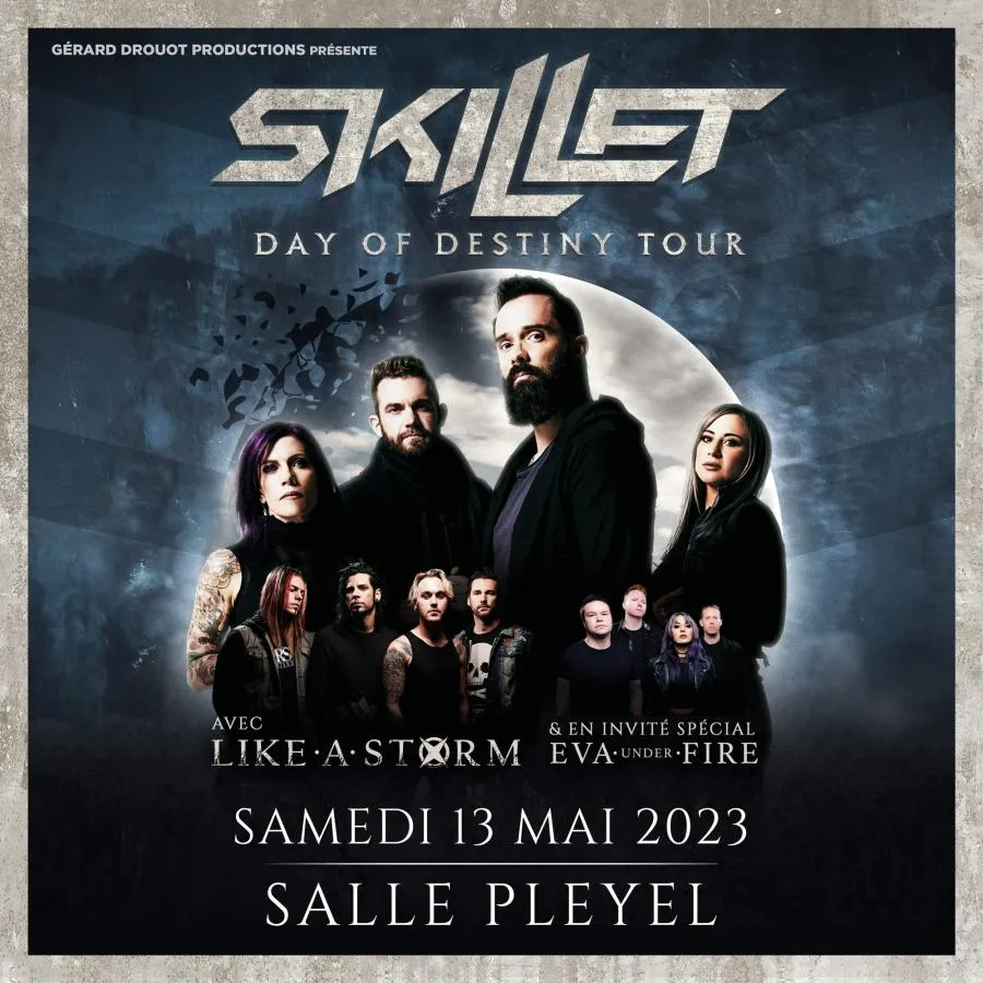 Concierto Skillet - 13/05/2023 - Paris - Salle Pleyel - Francia