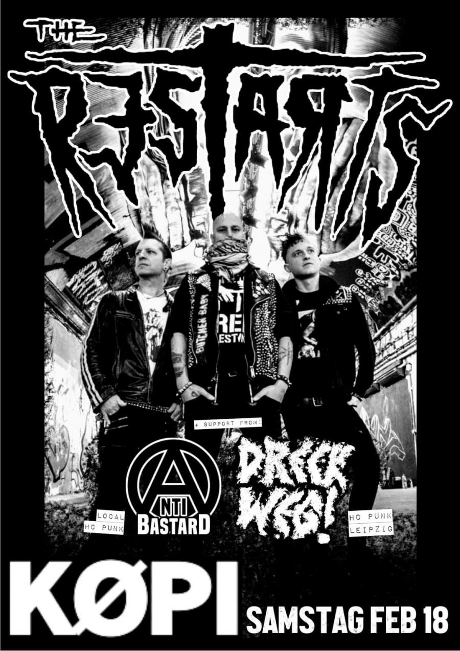 Concierto The Restarts - 18/02/2023 - Berlin - Köpi | Koma F - Alemania