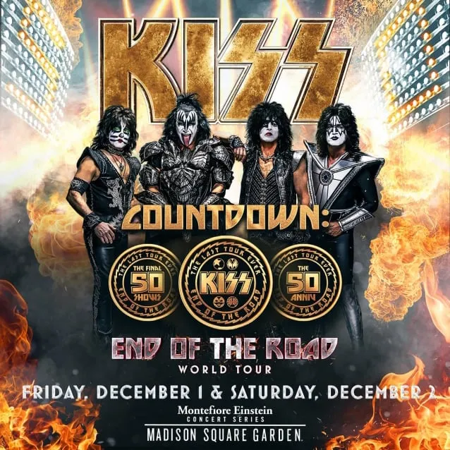 Concierto Kiss - 02/12/2023 - New York - Madison Square Garden ...