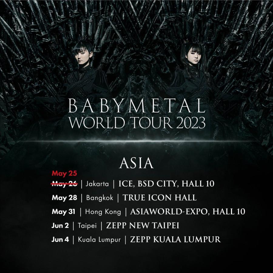 Concierto Babymetal - 28/05/2023 - Bangkok - True Icon Hall - Tailandia