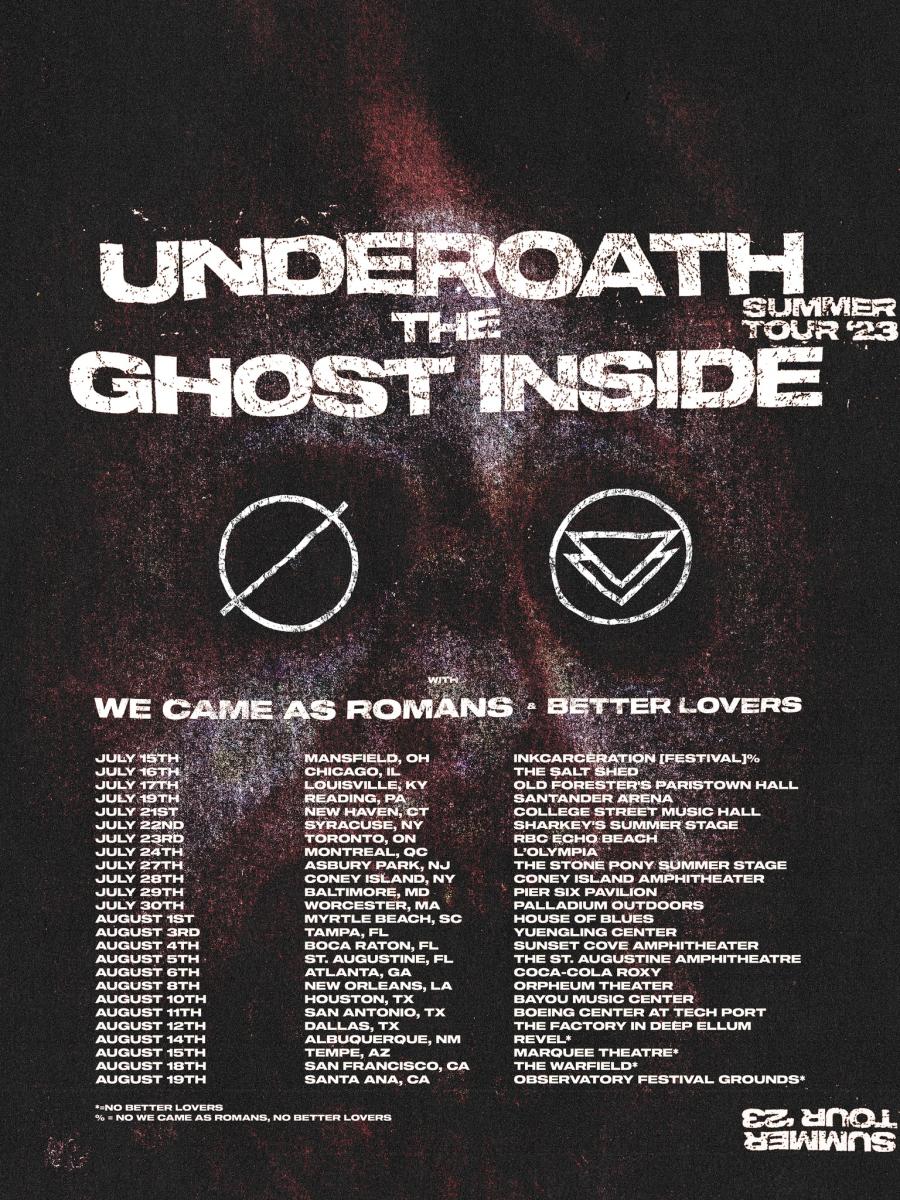 Concierto Underoath + The Ghost Inside - 11/08/2023 - San Antonio ...