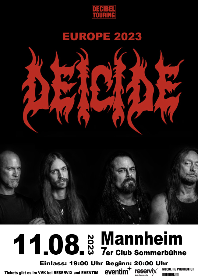 Concierto Deicide - 11/08/2023 - Mannheim - 7er Club - Alemania