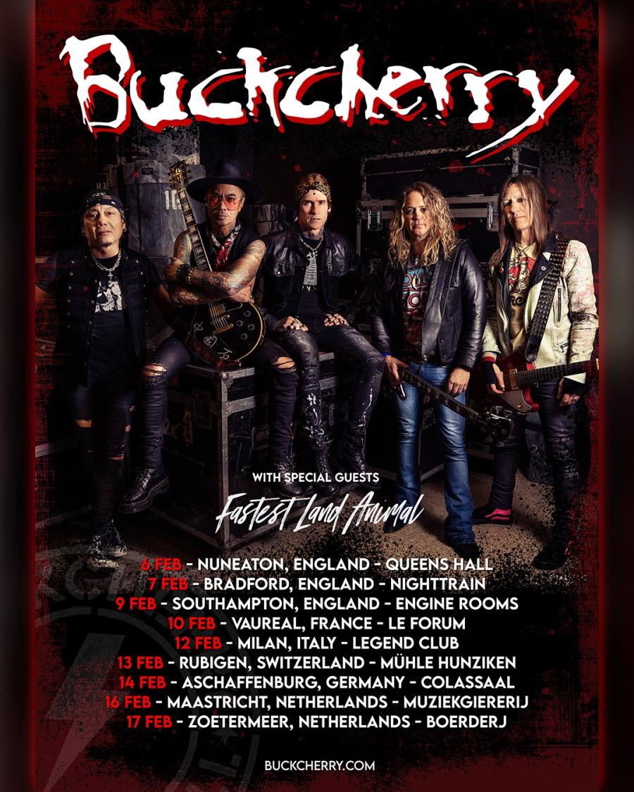 Concierto Buckcherry - 07/02/2024 - Bradford - Nightrain - Reino Unido