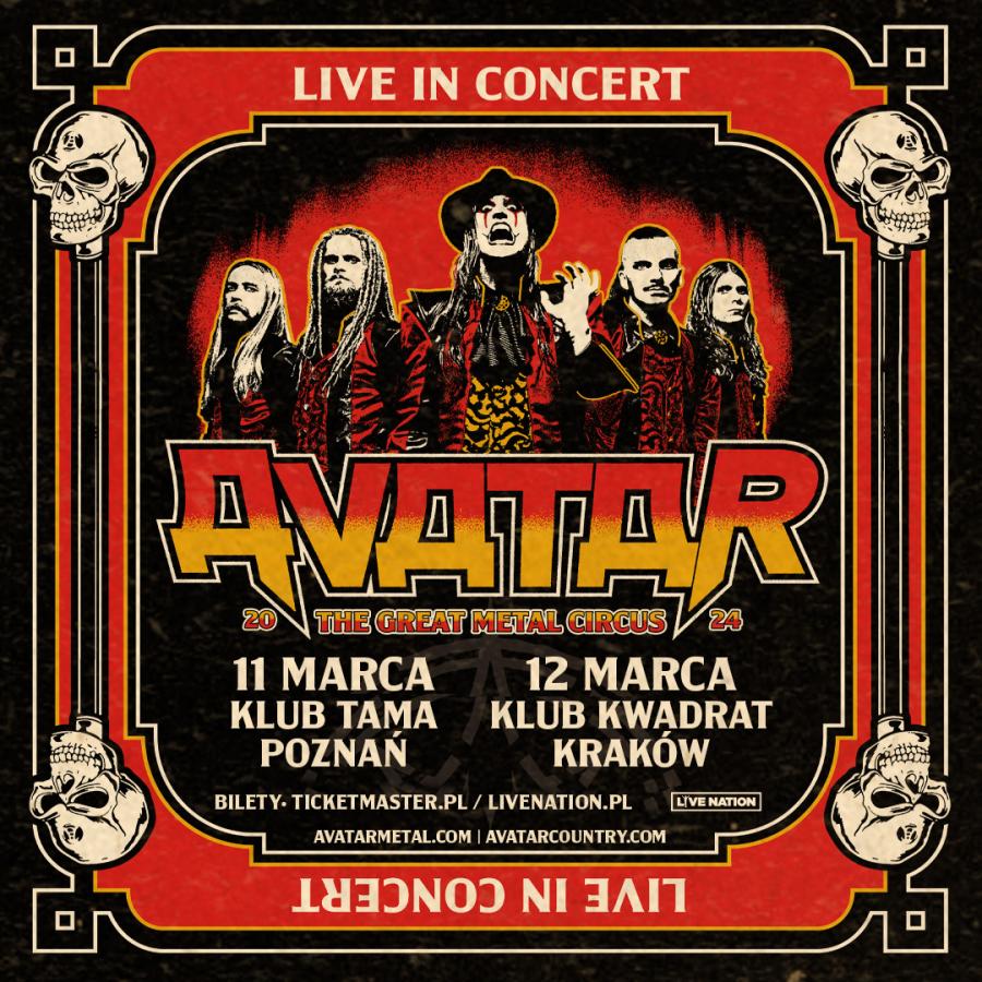 Concierto Avatar - 11/03/2024 - Poznan - TAMA - Polonia