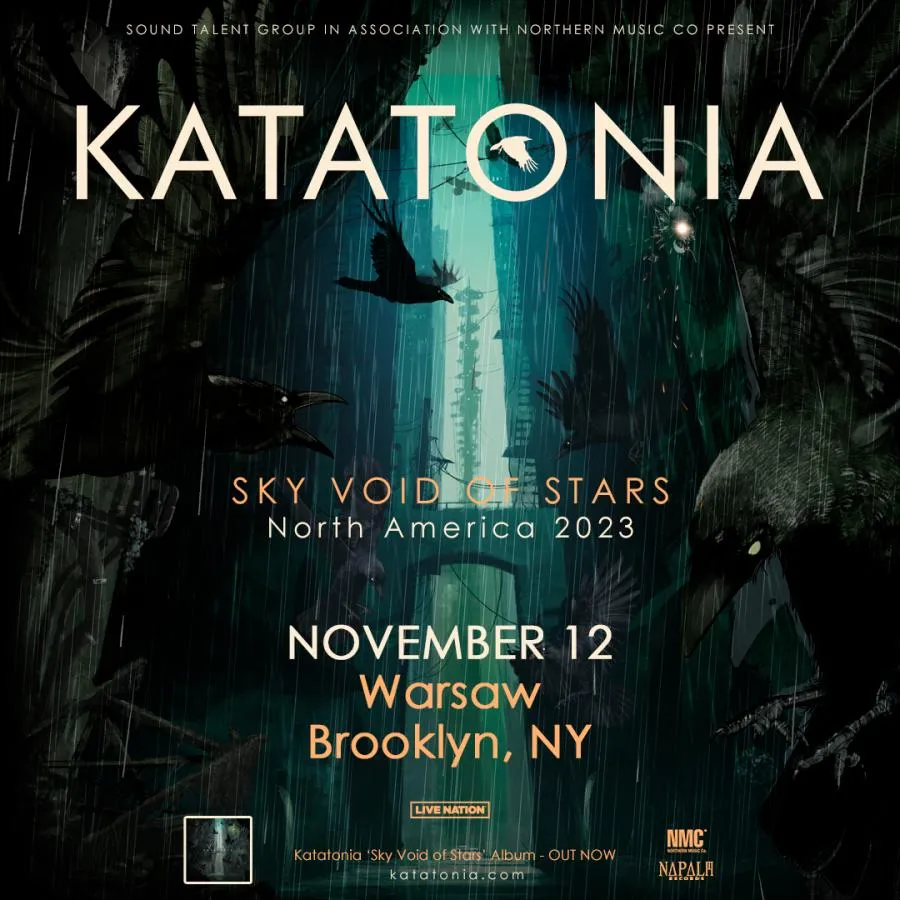 Concierto Katatonia - 12/11/2023 - Brooklyn - Warsaw - Estados Unidos