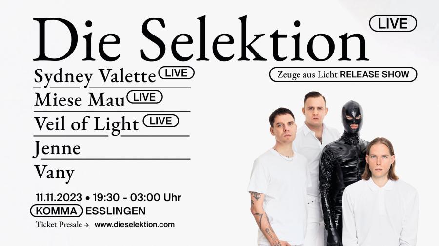 Concierto Die Selektion - 11/11/2023 - Esslingen - KOMMA - Alemania