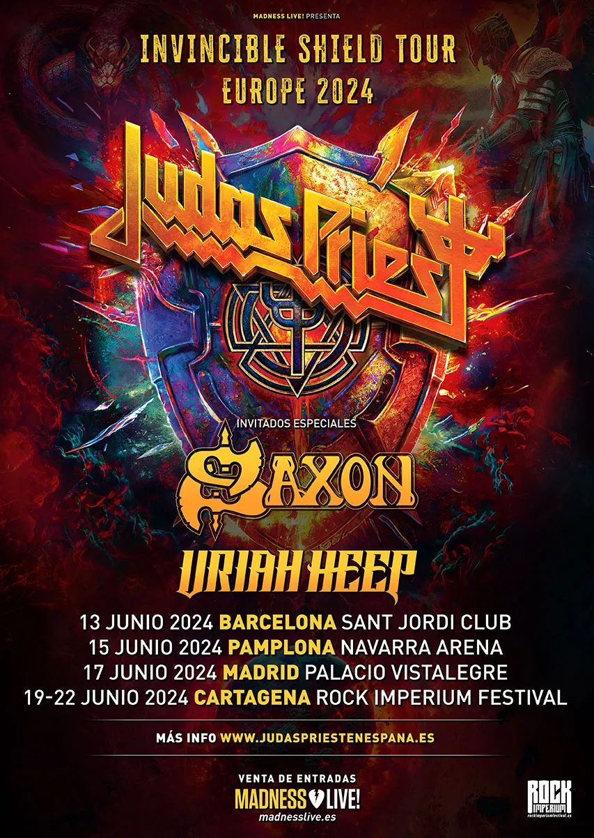 Judas Priest - Invincible Shield Tour 2024 - 13/06/2024 - Barcelona - Sant Jordi Club - España