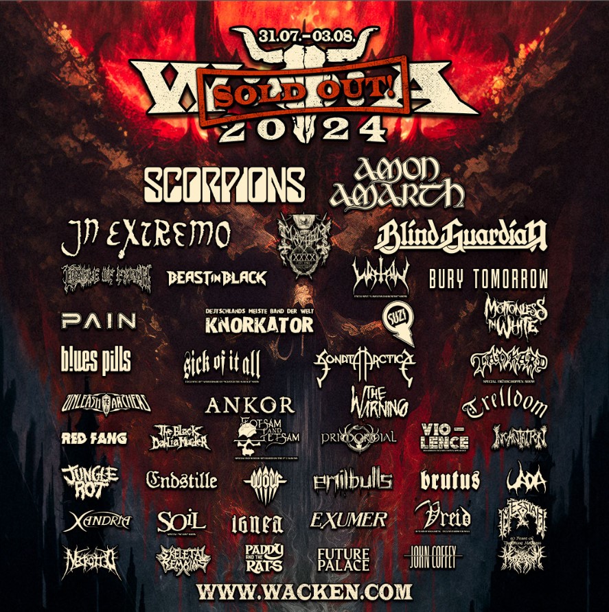 Wacken Open Air 2024 - 31/07/2024 (4 días) - Wacken - Alemania