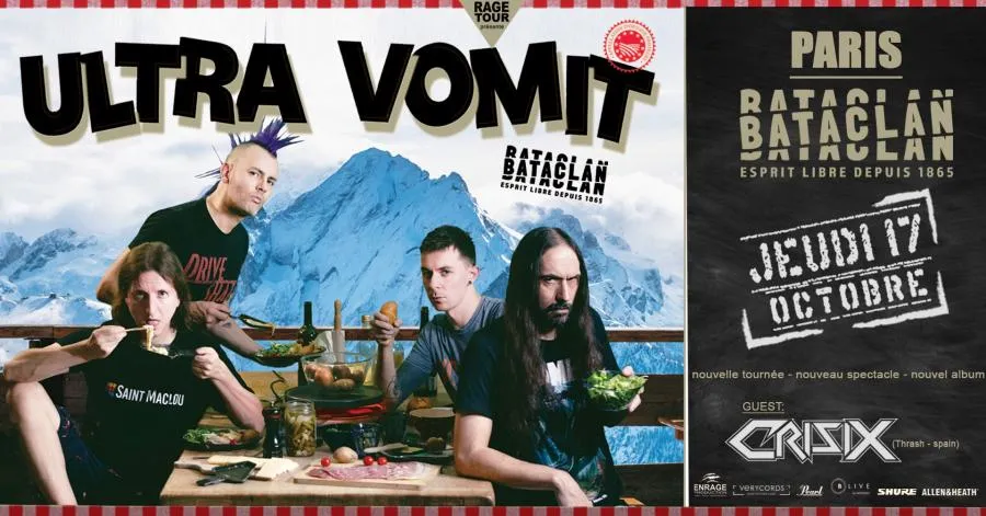 Concierto Ultra Vomit - 17/10/2024 - Paris - Bataclan - Francia