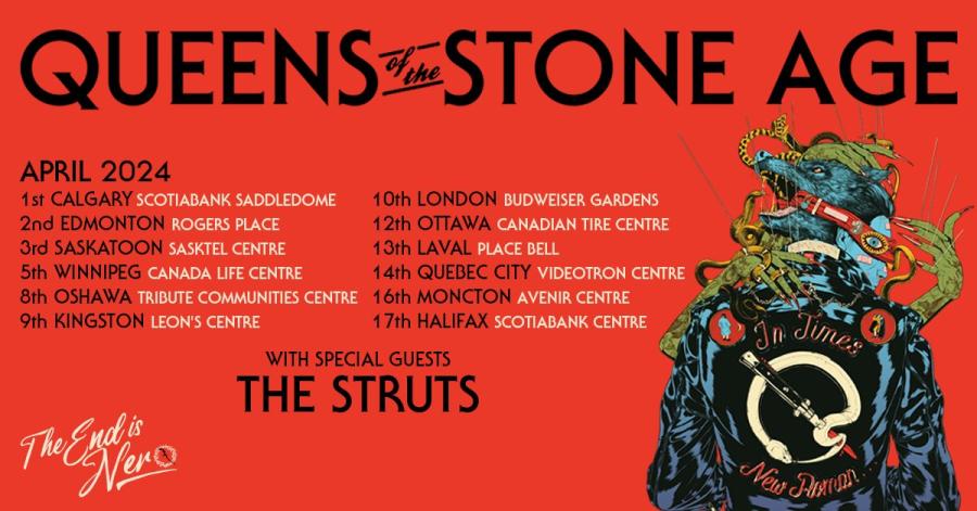 Concierto Queens Of The Stone Age - 17/04/2024 - Halifax - Scotiabank ...