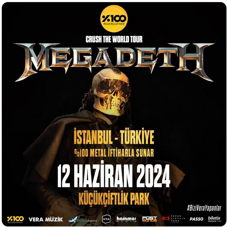 Megadeth - Crush the World tour 2024 - 12/06/2024 - Istanbul ...