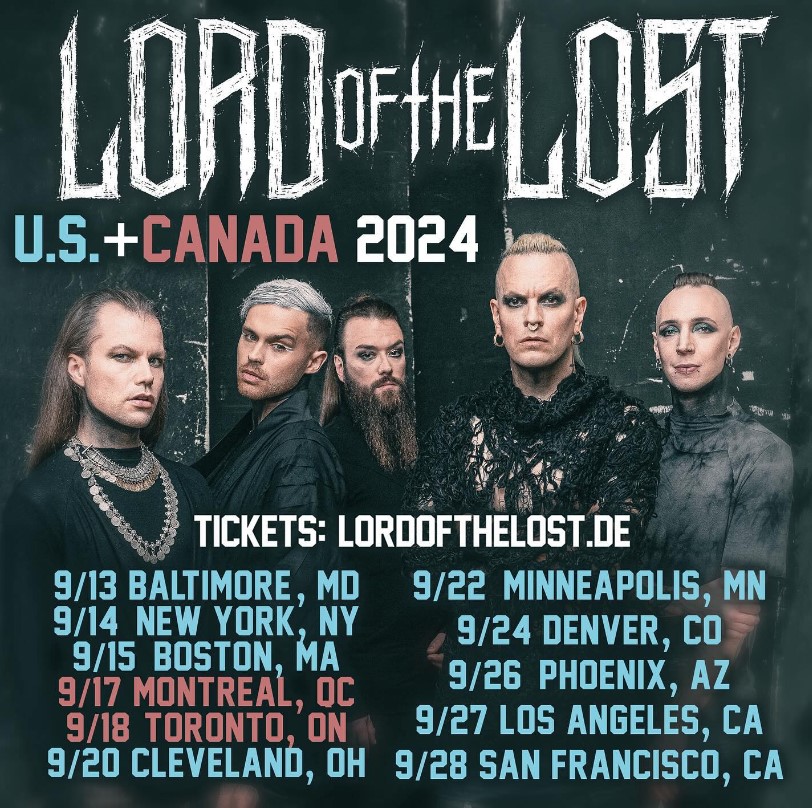 Lord Of The Lost - U.S. + CANADA TOUR 2024 - 15/09/2024 - Boston ...