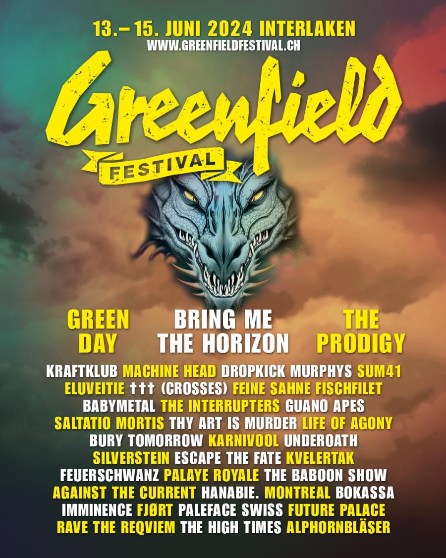 Greenfield Festival 2024 - 13/06/2024 (3 días) - Interlaken - Suiza