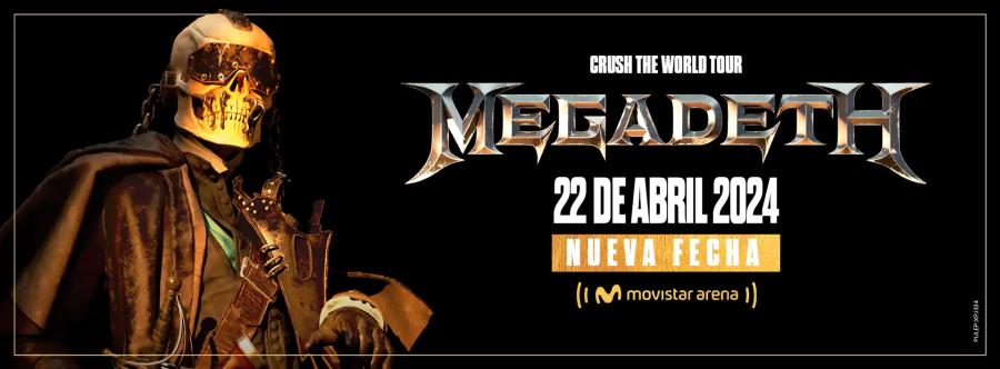 Concierto Megadeth - 22/04/2024 - Bogota - Movistar Arena - Colombia