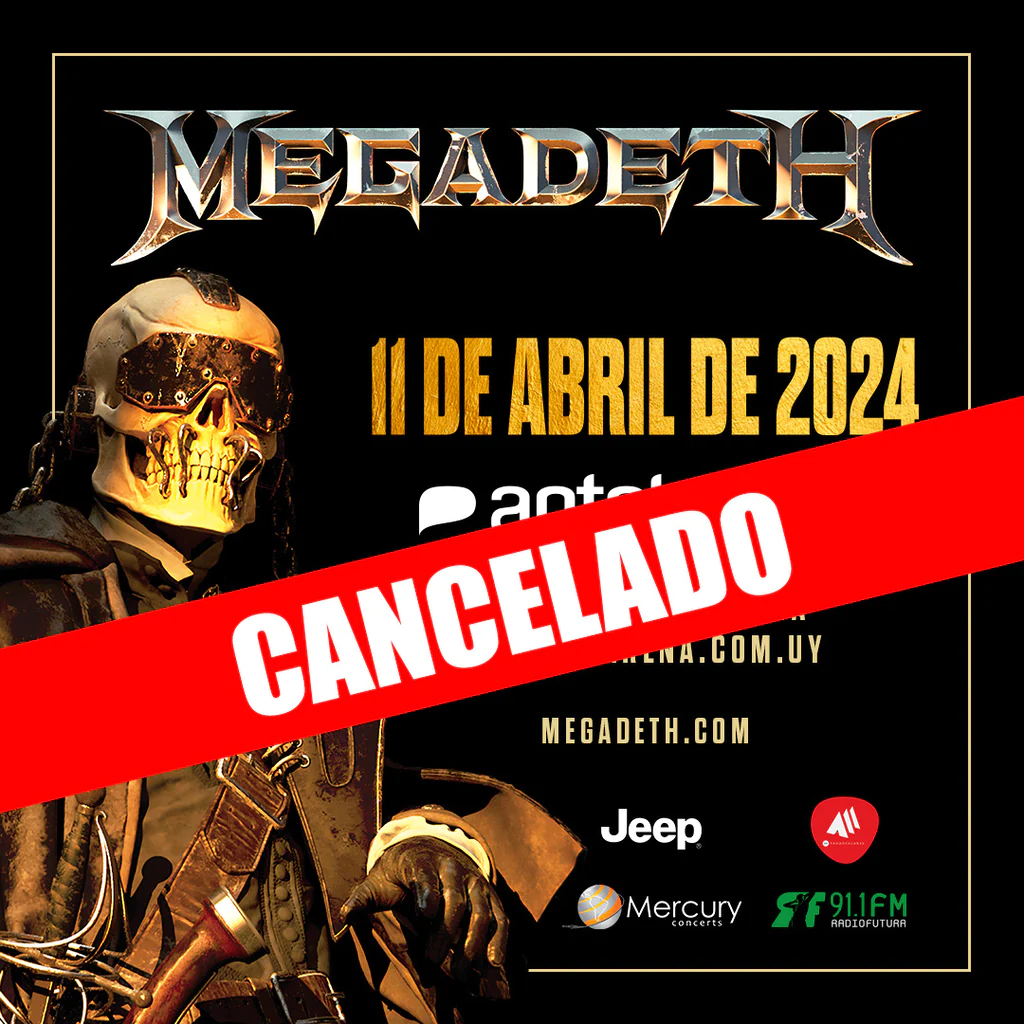 Concierto Megadeth - 11/04/2024 - Montevideo - Arena Antel - Uruguay
