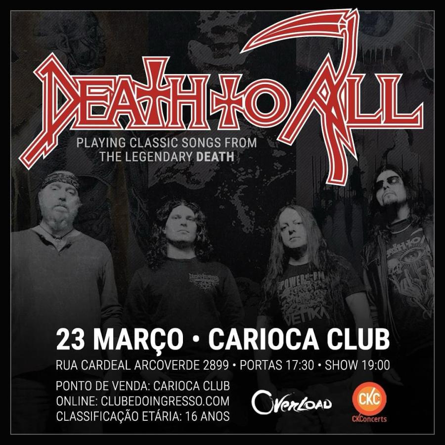 Concierto Death To All - 23/03/2024 - Sao Paulo - Carioca Club - Brasil