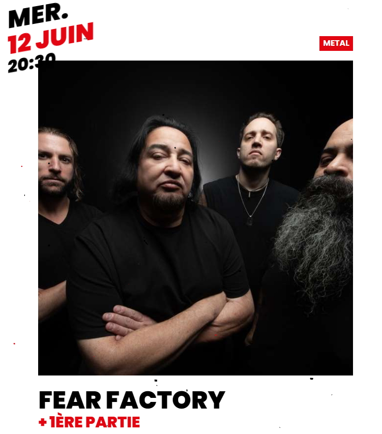 Concierto Fear Factory - 12/06/2024 - Vauréal - Le Forum - Francia