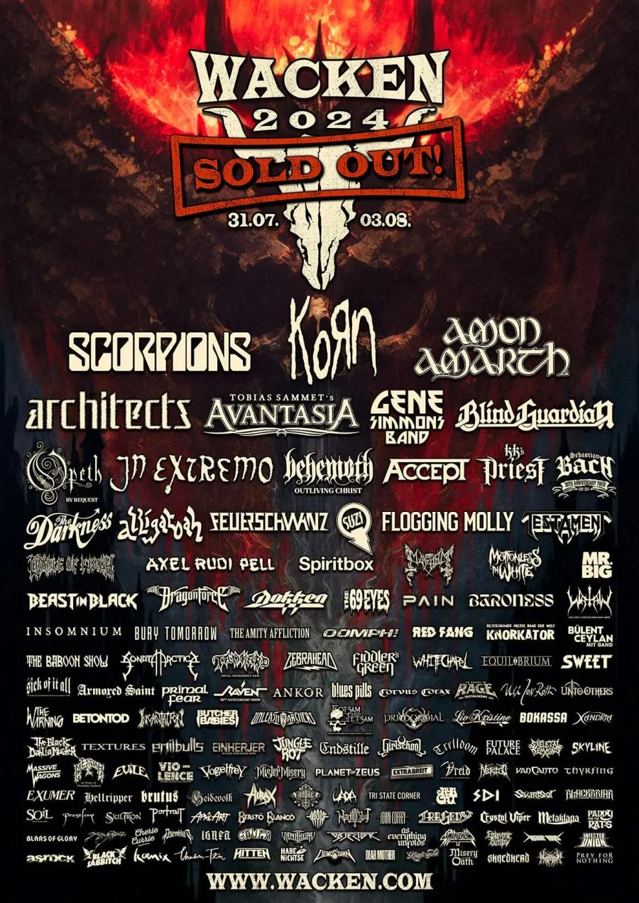 Wacken Open Air 2024 - 31/07/2024 (4 días) - Wacken - Alemania