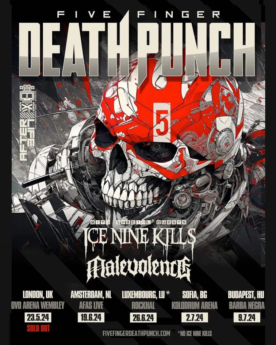Concierto Five Finger Death Punch - 26/06/2024 - Esch-sur-Alzette ...