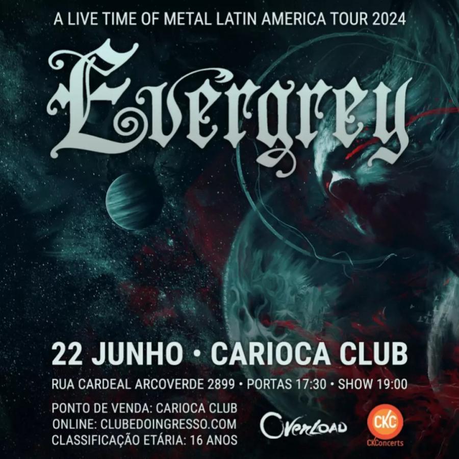 Concierto Evergrey - 22/06/2024 - Sao Paulo - Carioca Club - Brasil