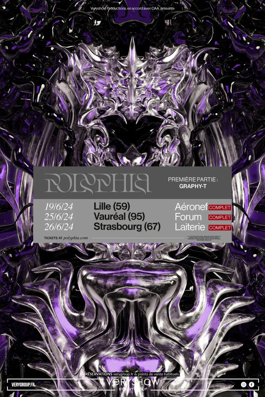 Concierto Polyphia - 25/06/2024 - Vauréal - Le Forum - Francia