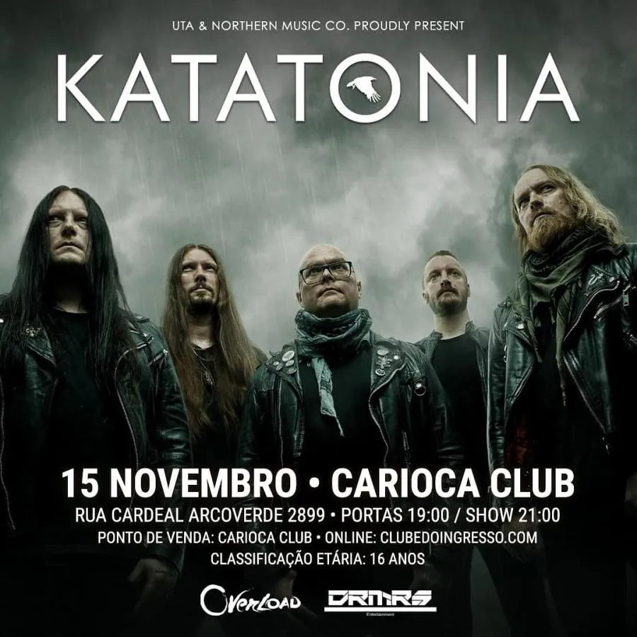 Concierto Katatonia - 15/11/2024 - Sao Paulo - Carioca Club - Brasil